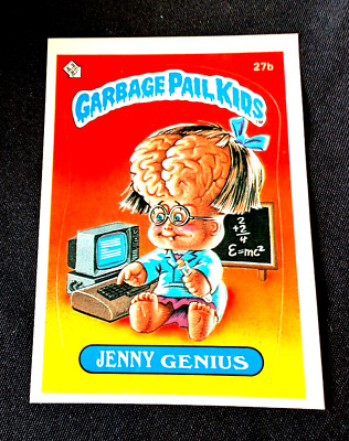 1985 Topps GPK's - Series 1 #27b JENNY Genius | eBay