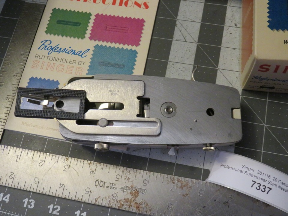 Singer Buttonholer / Monogrammer Sewing Attachment in Box Embroidery | eBay