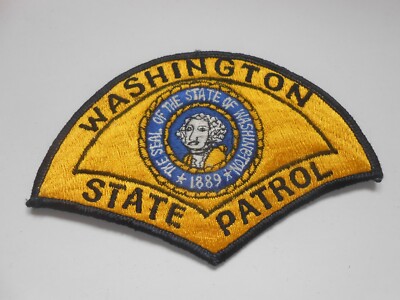 original 1960`s WASHINGTON STATE PATROL cloth police patch | eBay