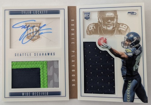 2015 Panini Playbook #68 Tyler Lockett Rookie Patch Auto RPA Platinum ...