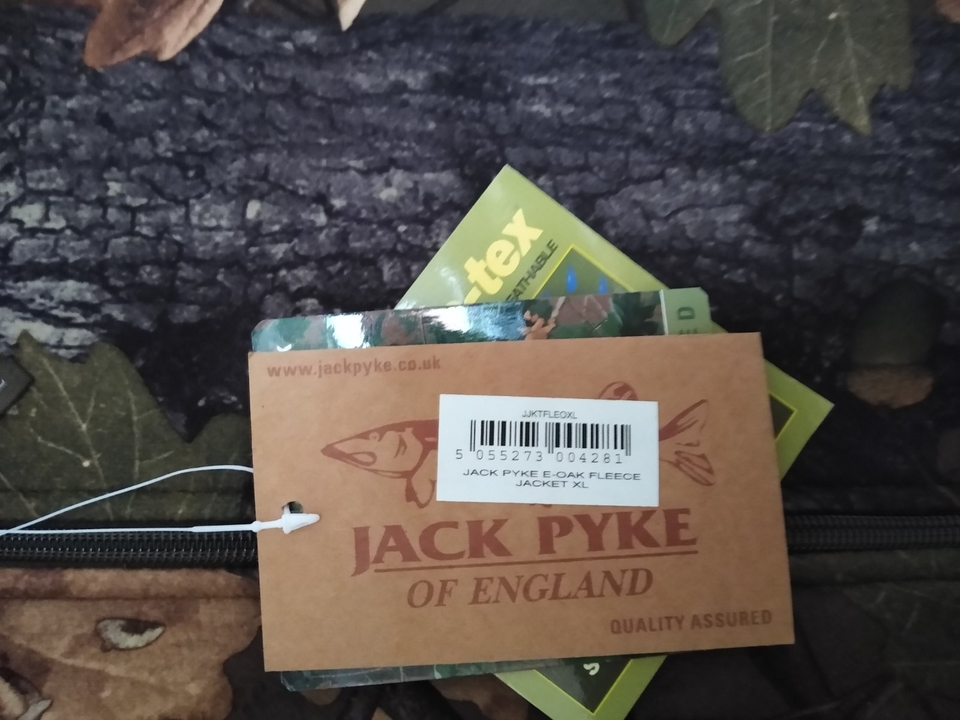 Jack Pyke Fleece Jacket - Waterproof, English Oak Camo, XL | eBay UK