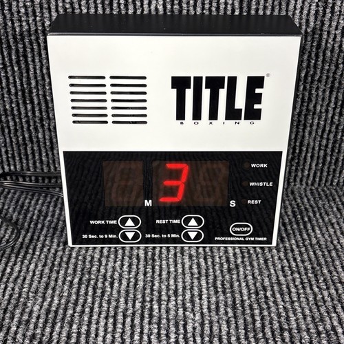 Professional Digital Gym Timer by Title, 2" LED Display, Measures 8"x3 ...