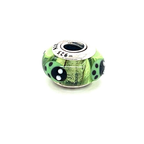 Pandora Green Ladybug Murano Glass Charm | eBay