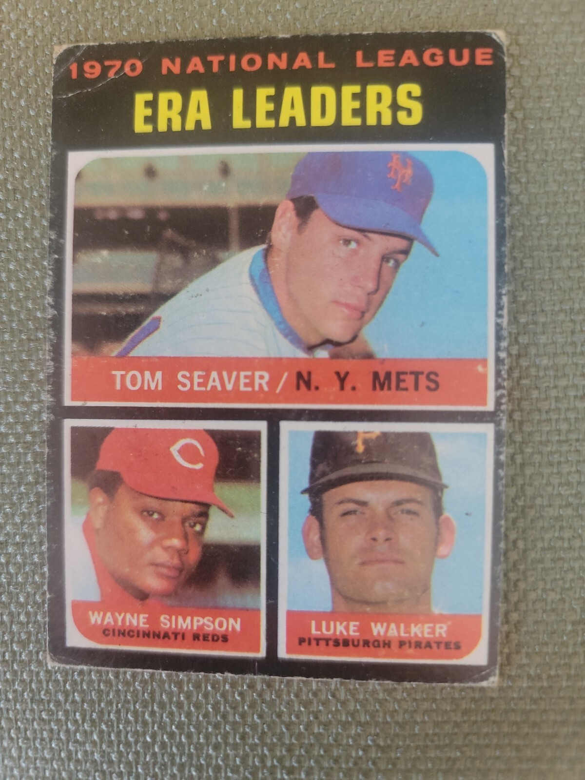 1971 Topps - League Leaders #68 Tom Seaver, Luke Walker, Wayne Simpson ...