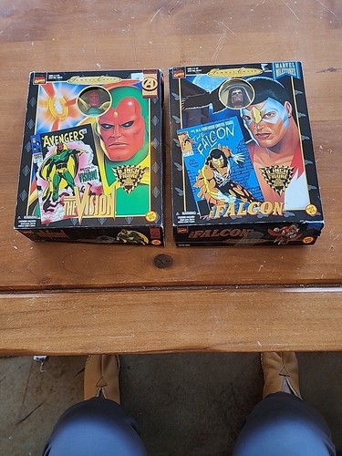 Lot Marvel Comics Famous Cover The Vision Falcon 8" Action Figure OG Box 1998 | eBay