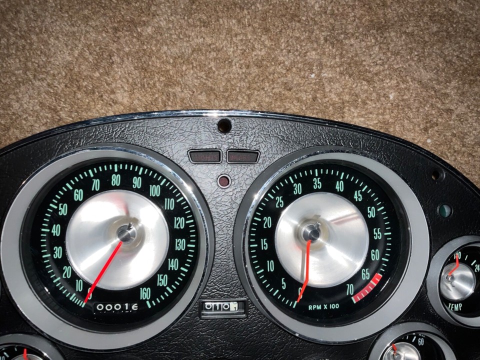 GM 1963 C2 CORVETTE DASH CLUSTER 340 360 HP SPEED WARNING BUZZER TACH ...