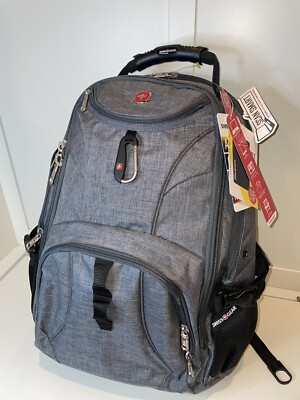 SWISSGEAR 1900 ScanSmart Laptop Backpack - Gray/Black 721427601372 | eBay