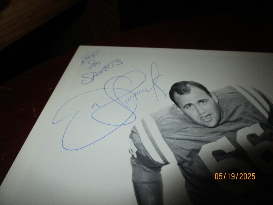 Don Shinnick Baltimore Colts Signed C. late 1950's Football Photo | eBay