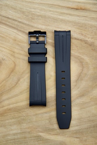 Triple Black Rubber Watch Strap Band For Omega x Swatch Speedmaster ...