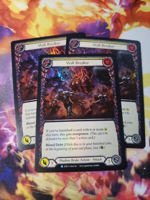 3x Wall Breaker Yellow Rainbow Foil Playset Dusk Till Dawn Flesh and ...