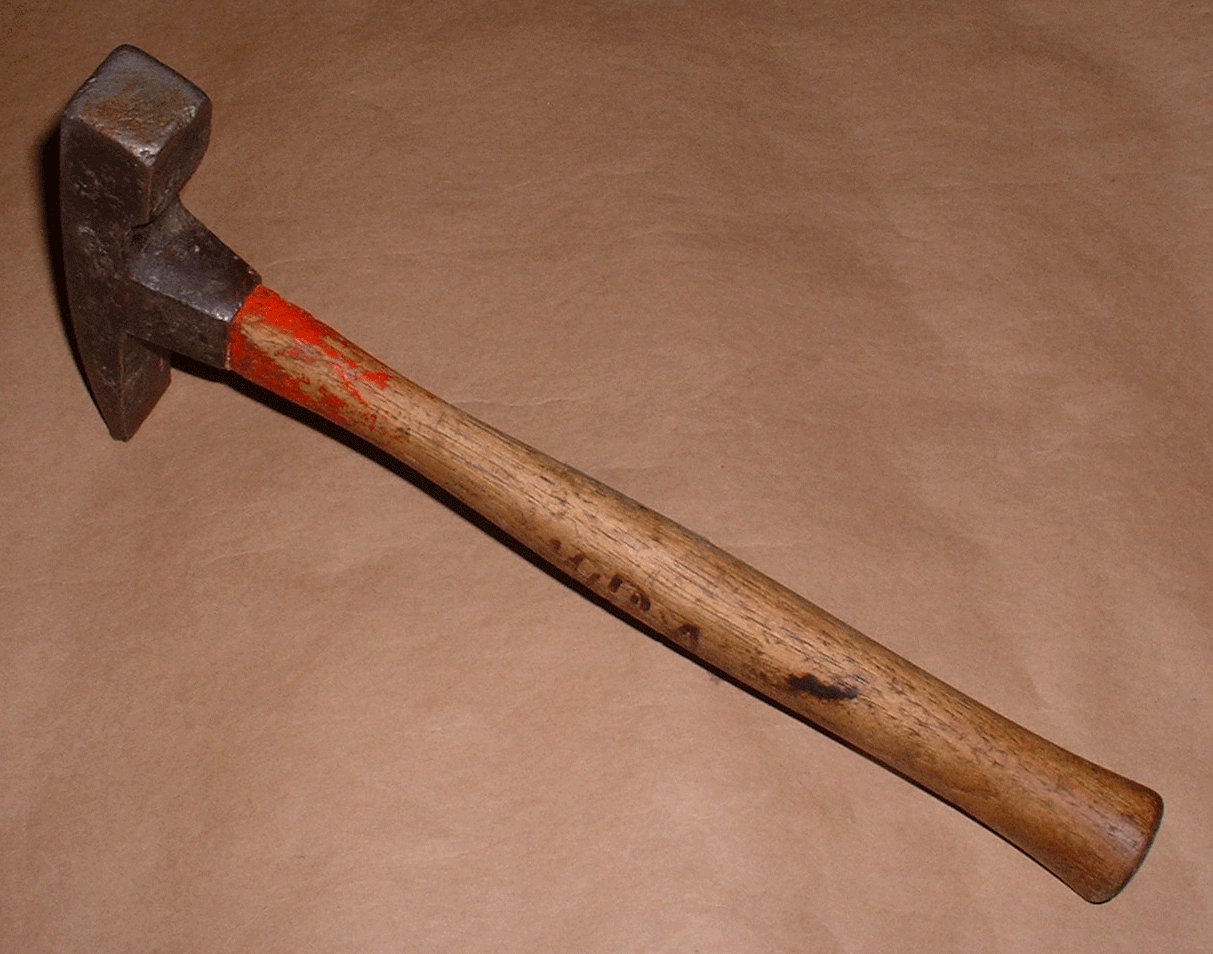 Brick Mason Hammer with a Wood Handle | eBay