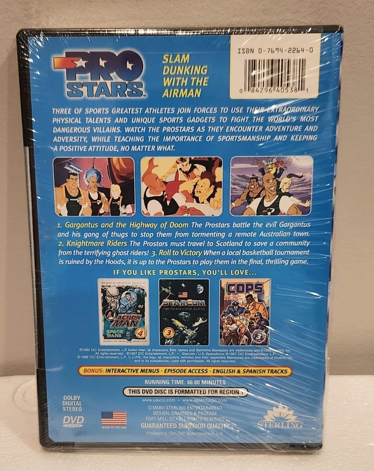 PROSTARS - Slam Dunking With the Airman (New DVD) - Jordan, Gretzky, Bo ...