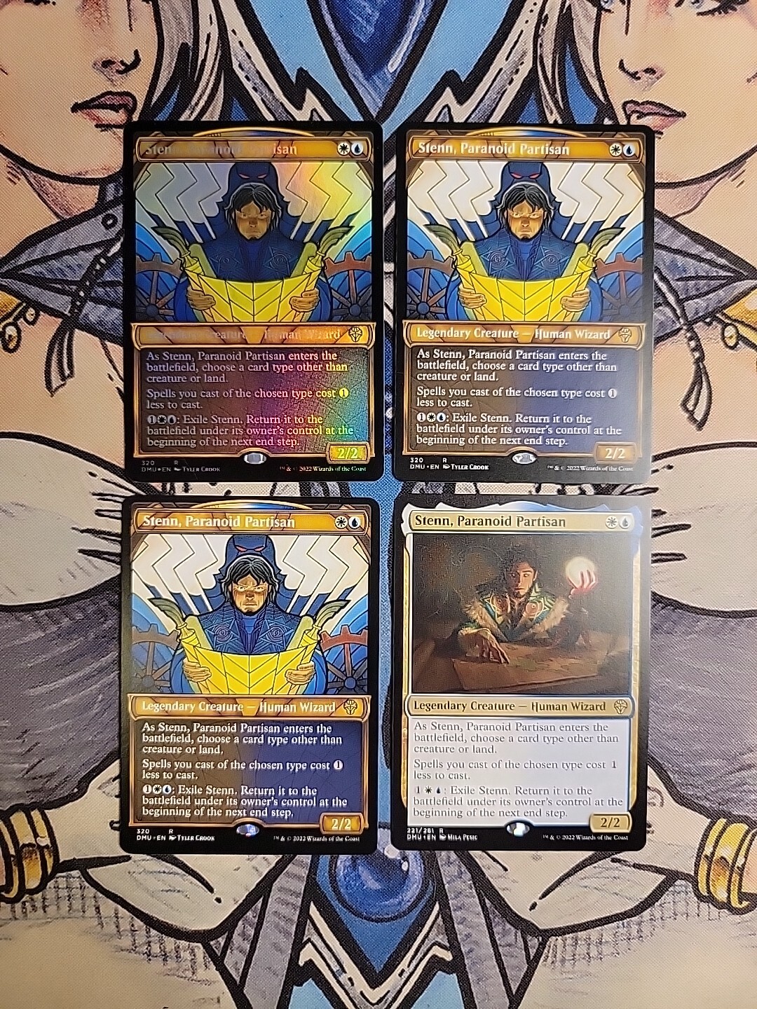 4x Stenn, Paranoid Partisan ( 1 is FOIL, 3 Showcase) - NM/M DMU MTG ...