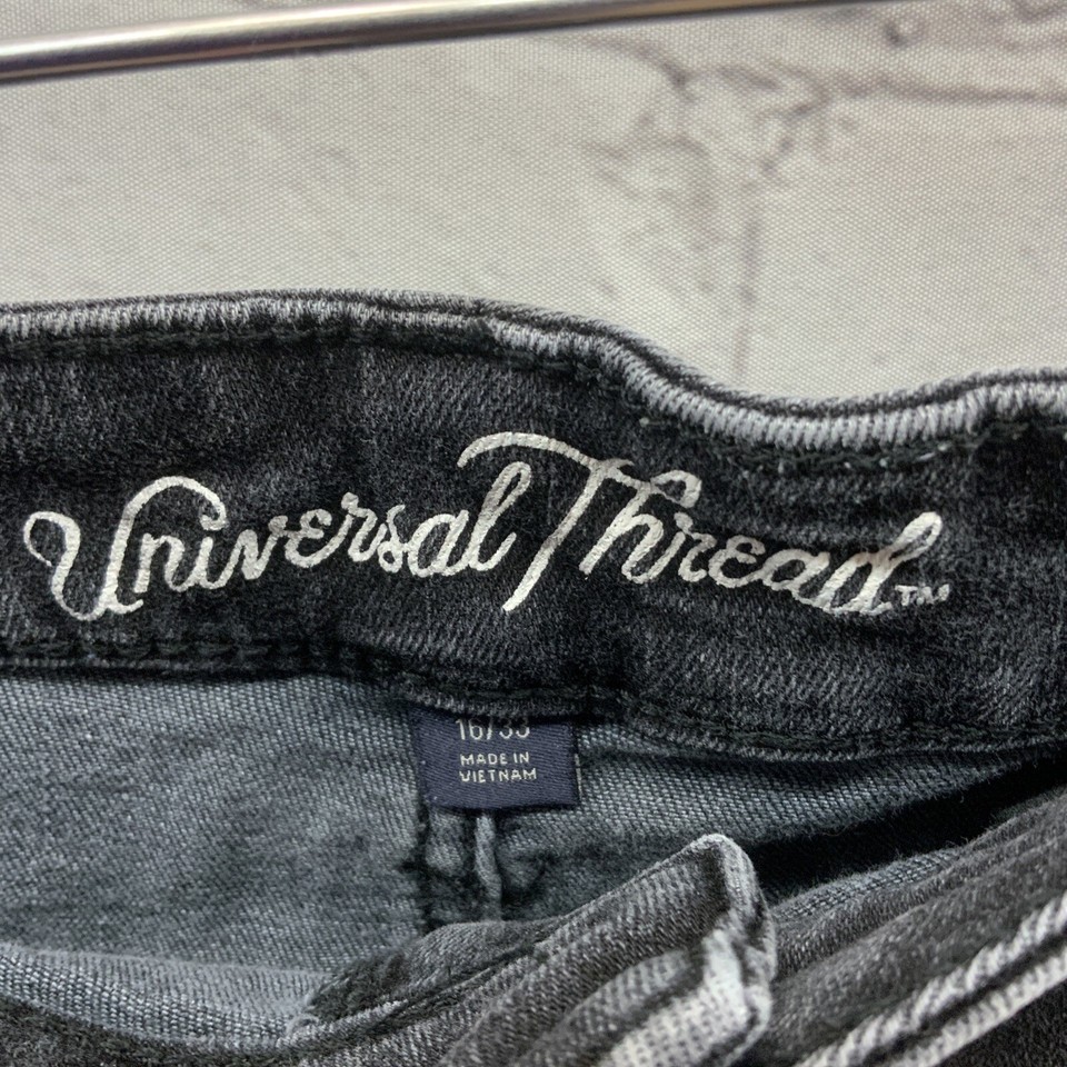 Universal Threads Denim Shorts Womens Sz 16 Black Booty Hot Pants Cut ...