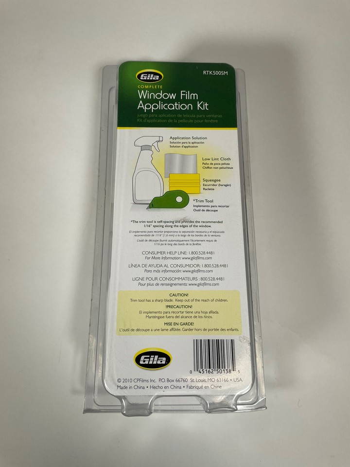 GILA Complete Window Film Application Kit (Model: RTK500) - New | eBay