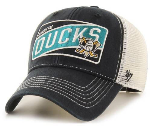 47 Brand MVP Mighty Ducks D'Anaheim Patch Mesh Snapback Curved Visor ...
