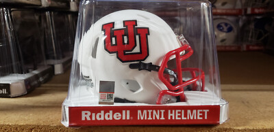 UTAH UTES INTERLOCKING U'S NCAA Mini Speed Football Helmet RIDDELL | eBay
