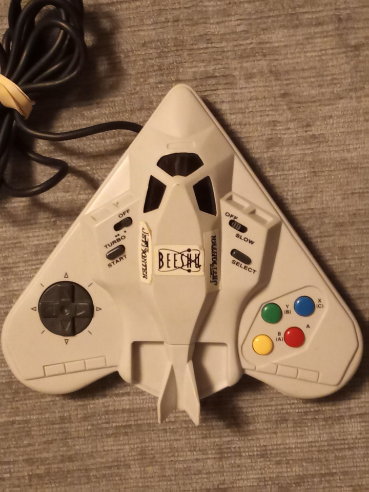Beeshu Jet Fighter Controller for Sega Genesis & SNES, Shaped like a ...