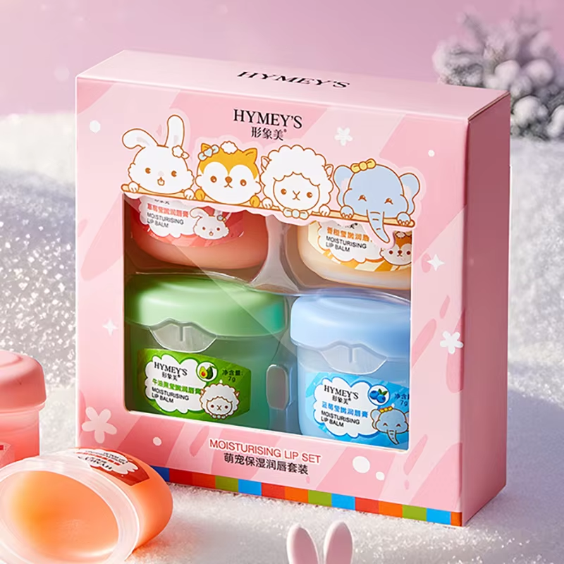 4/6/8Pcs/Box Fruits Lip Balm Sets Moisturizing Lipstick Makeup Base ...