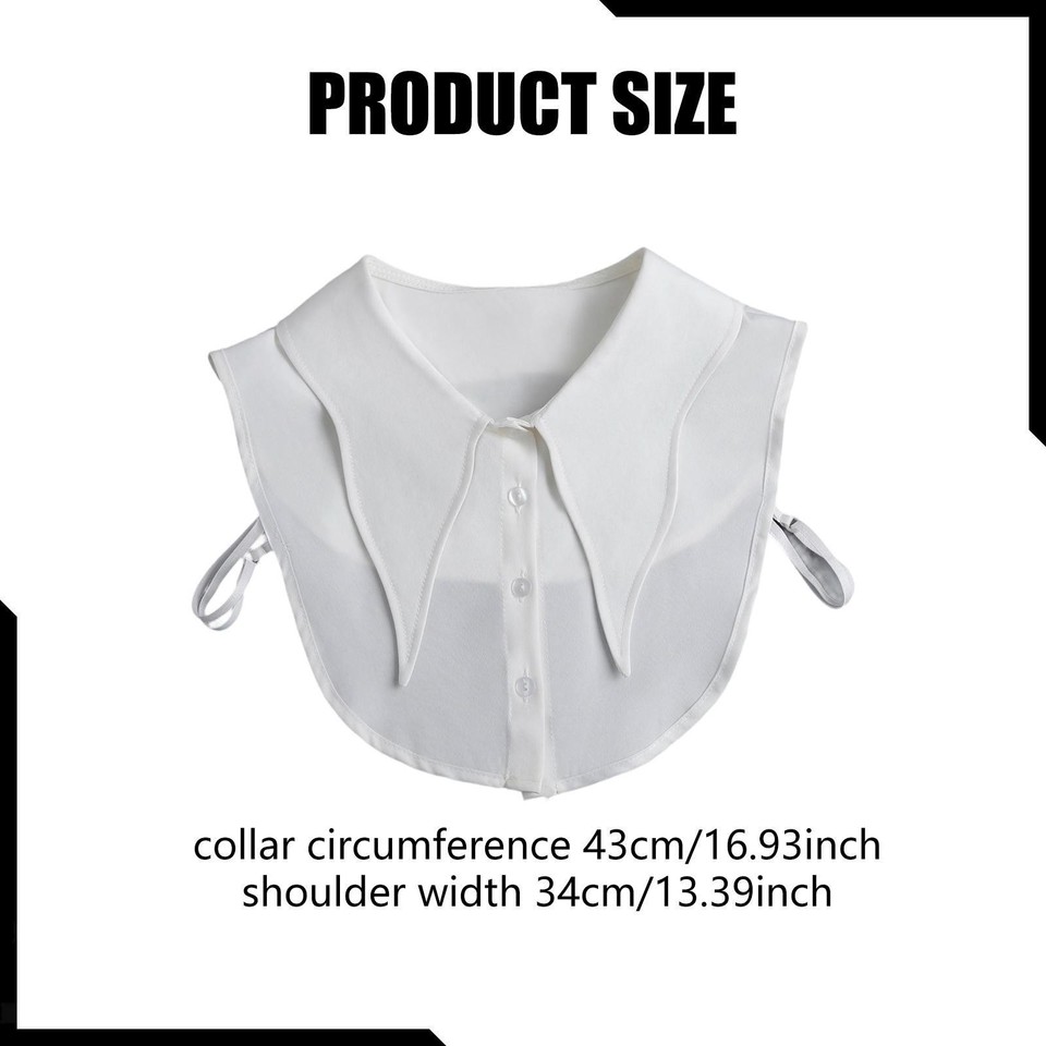 Faux False Collars Elegant Attachment Modern Sleeveless Detachable for ...