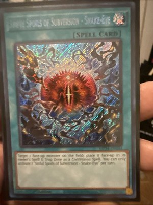Yugioh Sinful Spoils Of Subversion - Snake-Eye MP24-EN104 Secret Rare ...