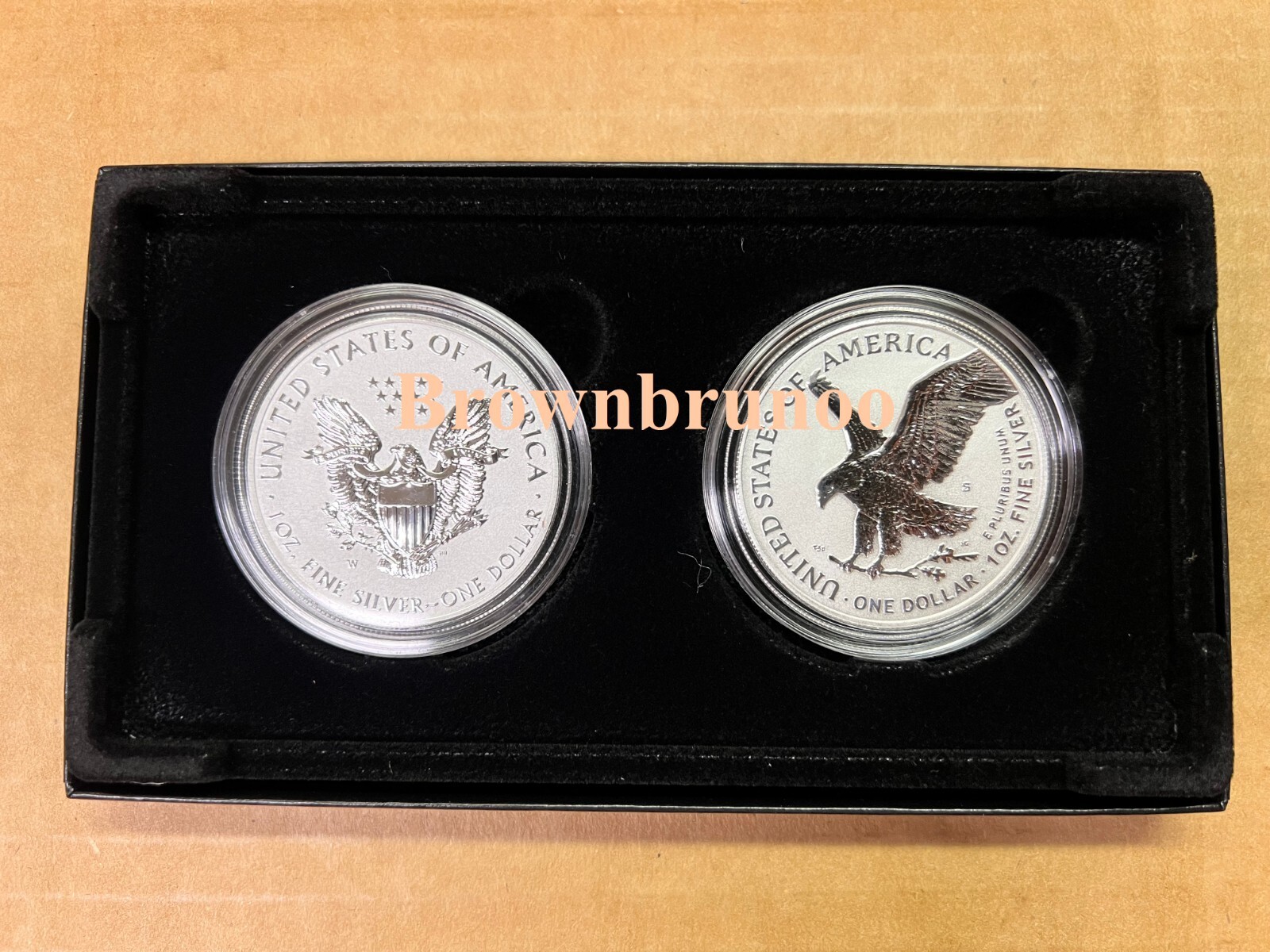 2021 WS American Eagle Silver Reverse Proof Two-Coin Set Designer ...