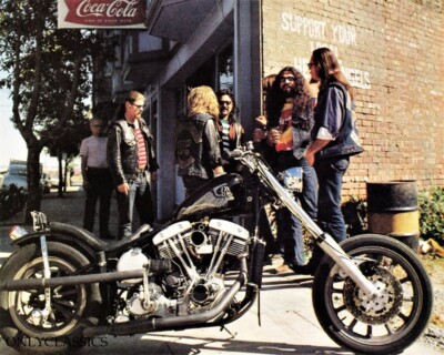 Harley Davidson Shovelhead Motorcycle Hells Angels Club 11x14 Photo ...