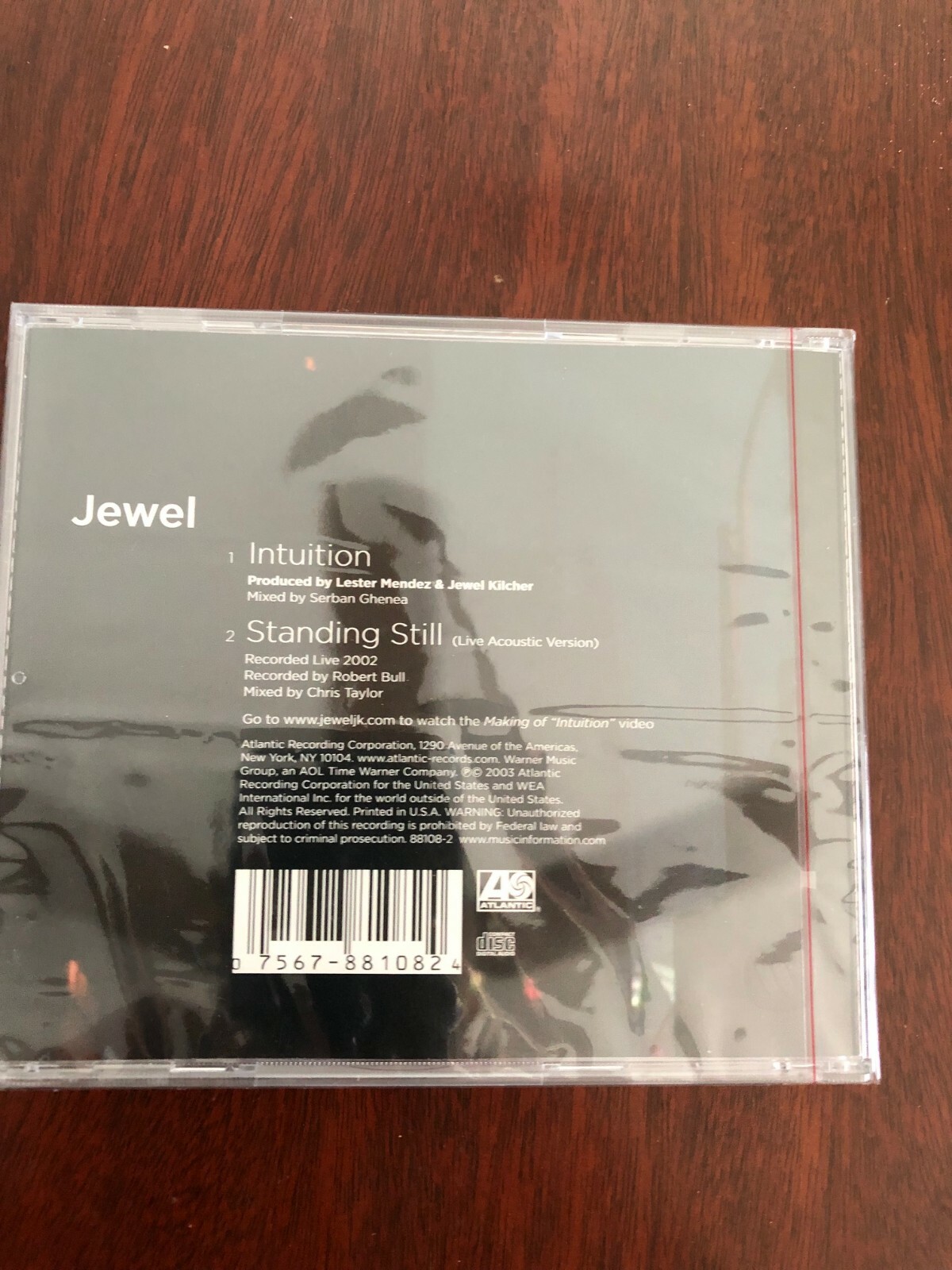 Intuition/Standing Till [Single] by Jewel (CD, May-2003, Atlantic ...