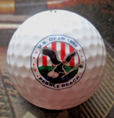 vtg - new - 1982 U.S. OPEN - Logo ball - Pebble Beach Golf Links - USGA ...