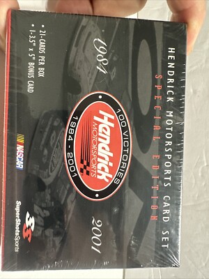 1984- 2001 HENDRICK MOTORSPORTS 100 VICTORIES New Pack + BONUS CARD!! | eBay