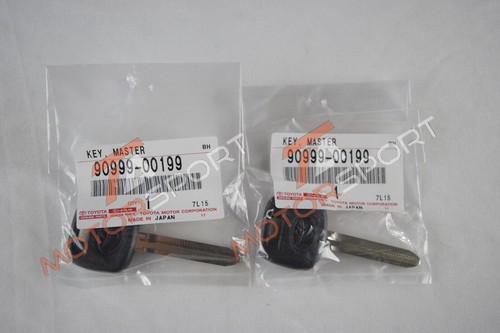 Two Genuine NON-Transponder Blank for Toyota Key 90999-00199 | eBay