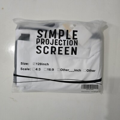 Simple Projection Screen Size: 120 Inch/Proportion: 16:9 | eBay