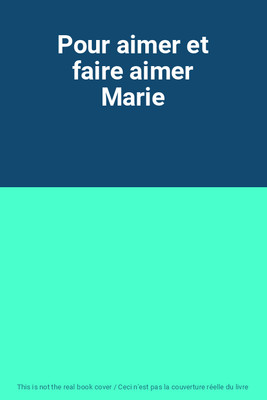 Pour aimer et faire aimer Marie | eBay