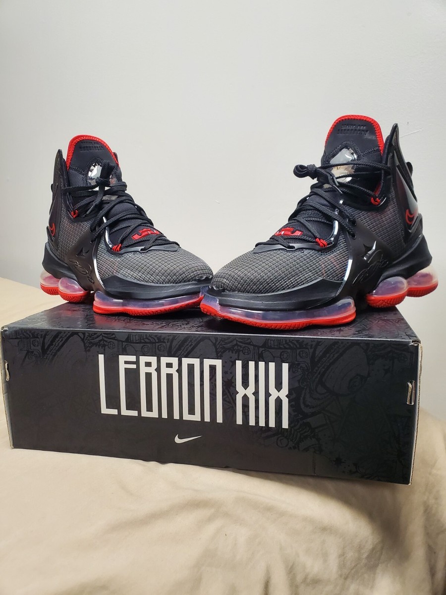 Nike lebron 19 Bred black and red men's size 8.5 | eBay