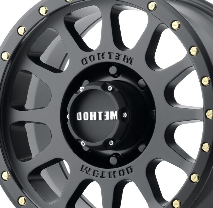 17 METHOD NV BLACK WHEELS RIMS 8 2500 3500 FITS SIERRA SILVERADO ...