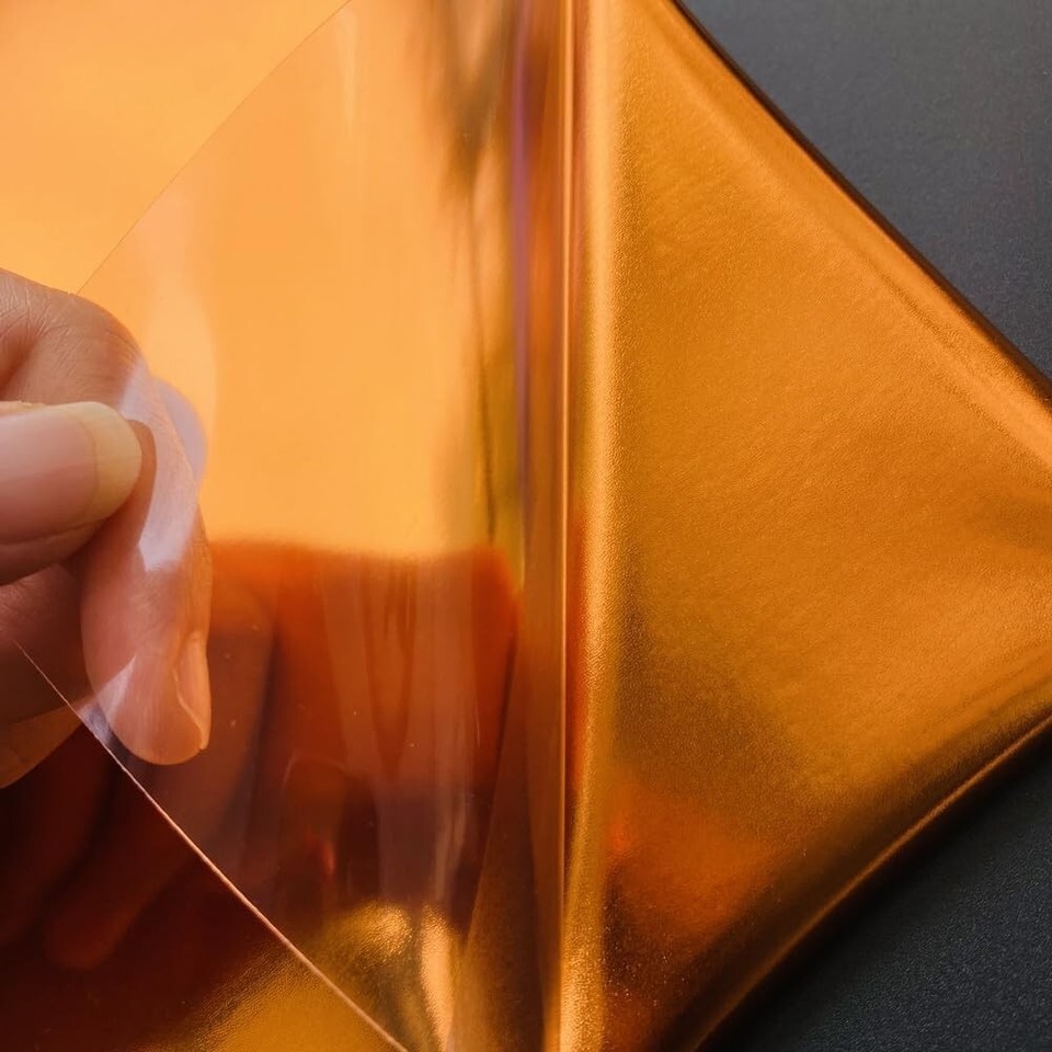 Tvinyl Orange Metallic Foil HTV Heat Transfer Vinyl 12" X 10" Pack of ...