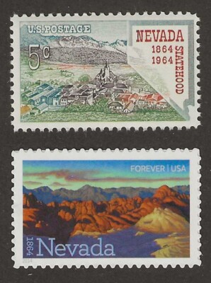 NEVADA STATEHOOD - 2 U.S. POSTAGE STAMPS - MINT CONDITION | eBay