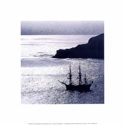 Runswick Bay "Graham Lowe" yorkshire Black Fine art print collectible ...