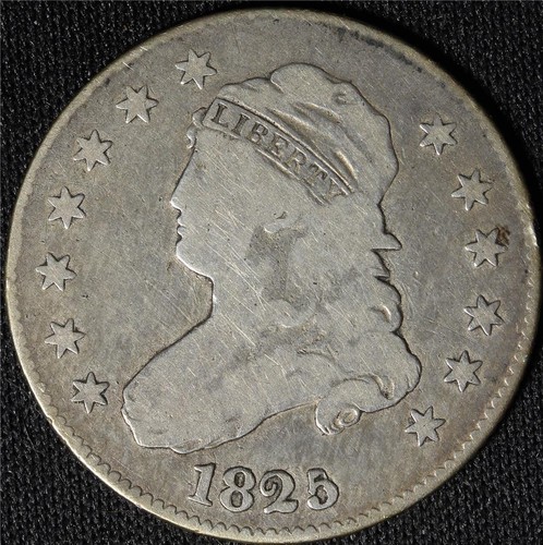 1825/4 CAPPED BUST QUARTER, SHARP! | eBay