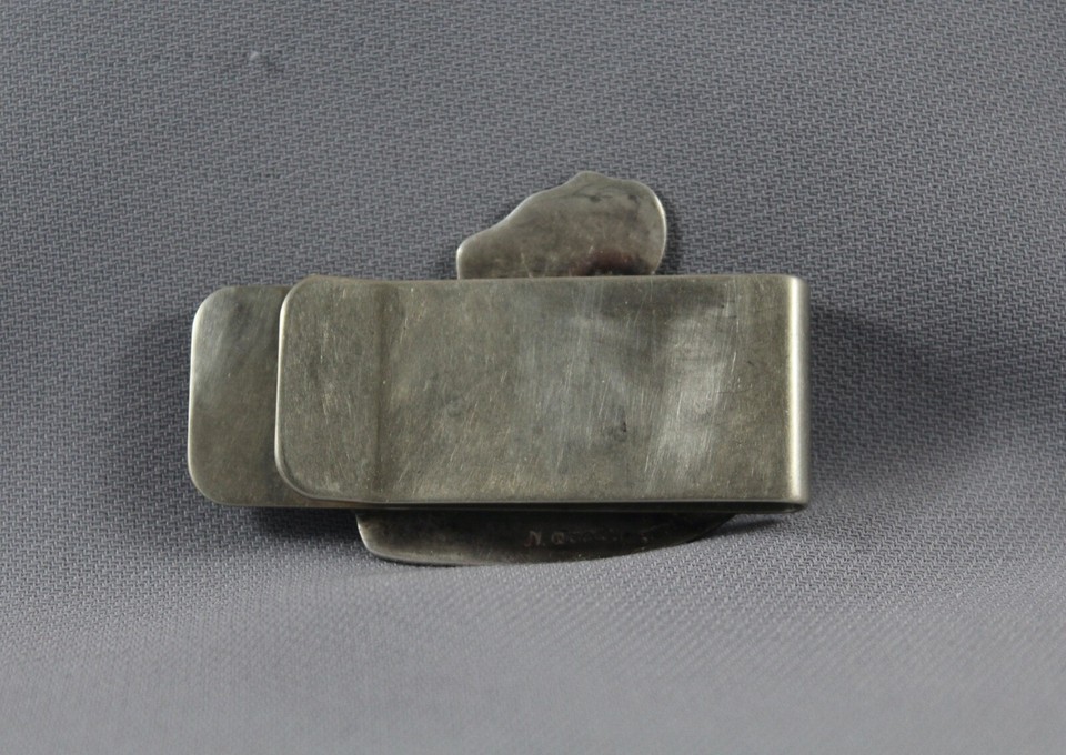 Vintage Sterling money Clip signed N.Woody | eBay