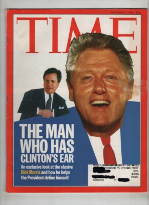 Time Magazine Bill Clinton Dick Morris September 2 1996 012121nonr | eBay