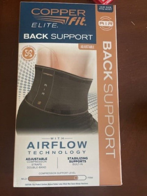 Copper Fit Elite Back Support With Air Flow Back Brace One Size | eBay
