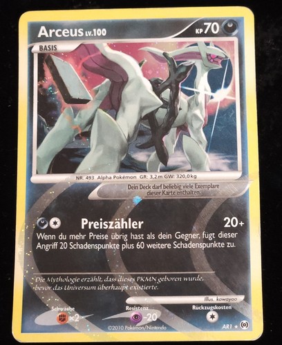 Pokémon TCG Arceus AR1 Platinum Arceus Holo Rare -German | eBay