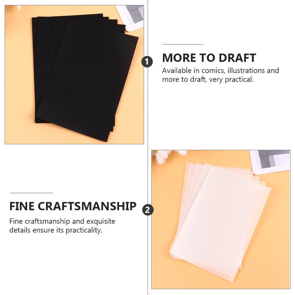 100PCS Drawing Copy Paper Artists Tracing Paper Engineering Drawing ...