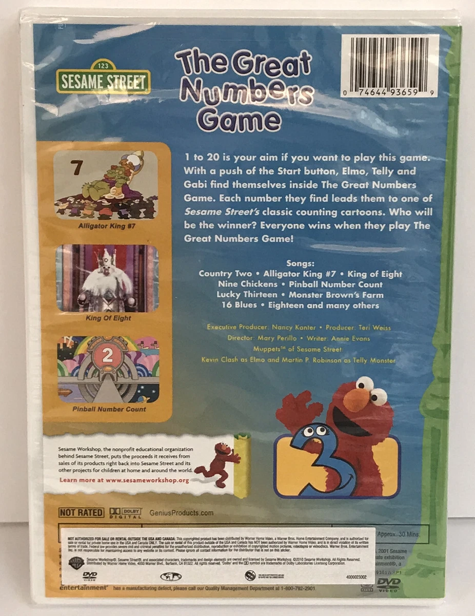 Sesame Street The Great Numbers Game Vhs Ebay