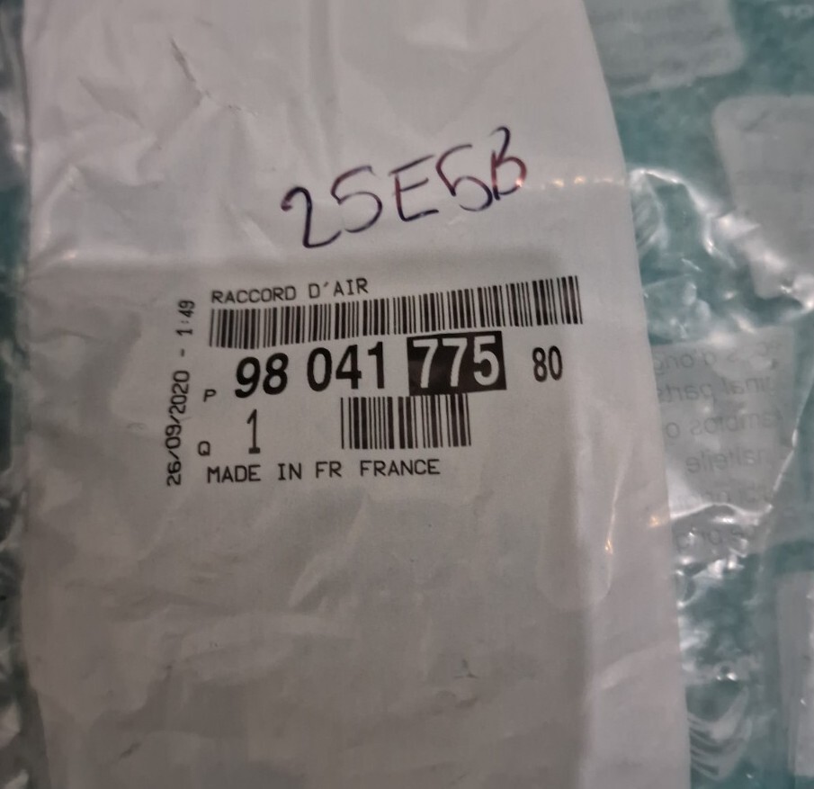 CITROEN C4 Cactus 2016 LHD 1.6 HDi Diesel Intercooler Hose Pipe ...