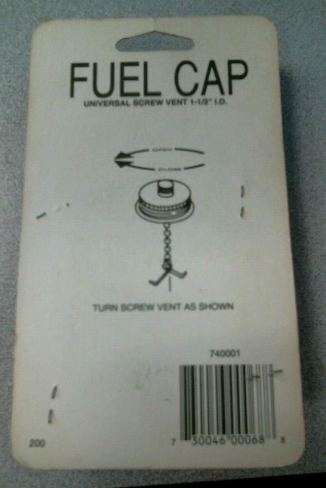 Genuine Tecumseh Universal Screw Vent FUEL CAP, 740001, NEW in Package ...