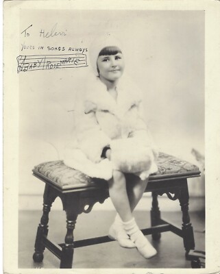 BABY ROSE MARIE—SIGNED PHOTO—Kid FilmStage Star—W C FIELDS+Phil Silvers ...