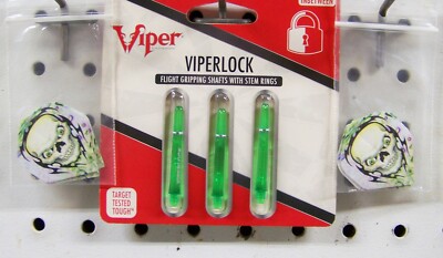 Viper Lock Dart Shafts, & 2 Sets Smiling Skull Standard Dart Flights | eBay