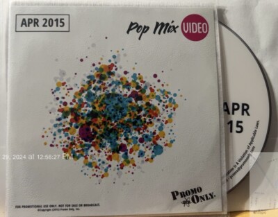 Mega rare DVD sleeve PROMO ONLY DVD-R edition Pop Mix Video April 2015 ...